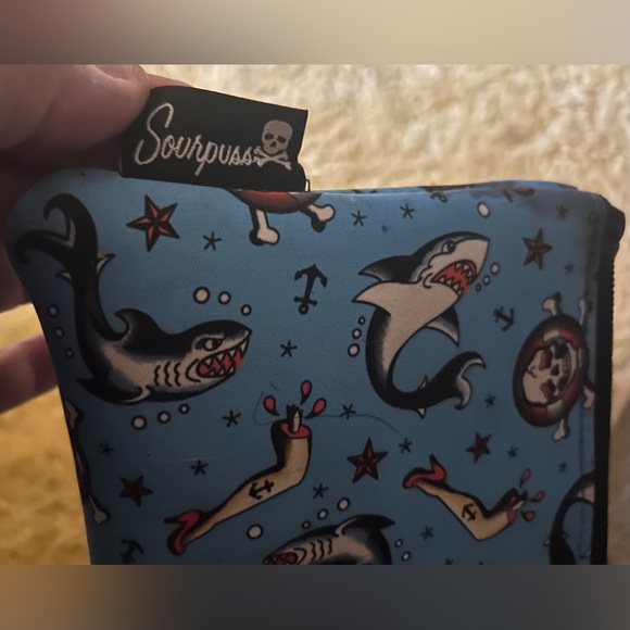 Sourpuss | Other | Sourpuss Shark Bite Neoprene Makeup Pencil Case ...